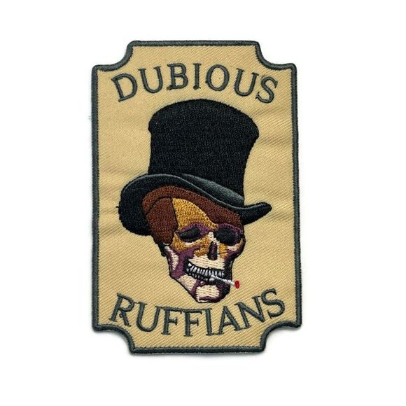 Accessories | Dubiousruffians Top Hat Skull Embroidered Patch | Poshmark